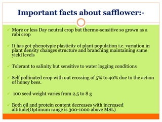 Safflower | PPTX