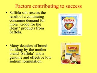 Saffola - Brand Extension | PPTX