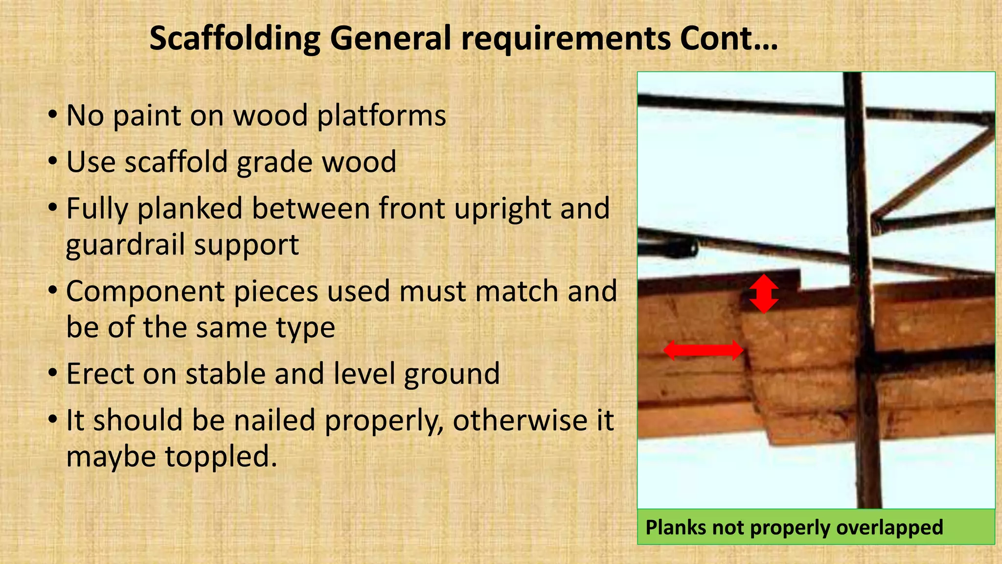 Scaffolding safety at construction site | PPTX