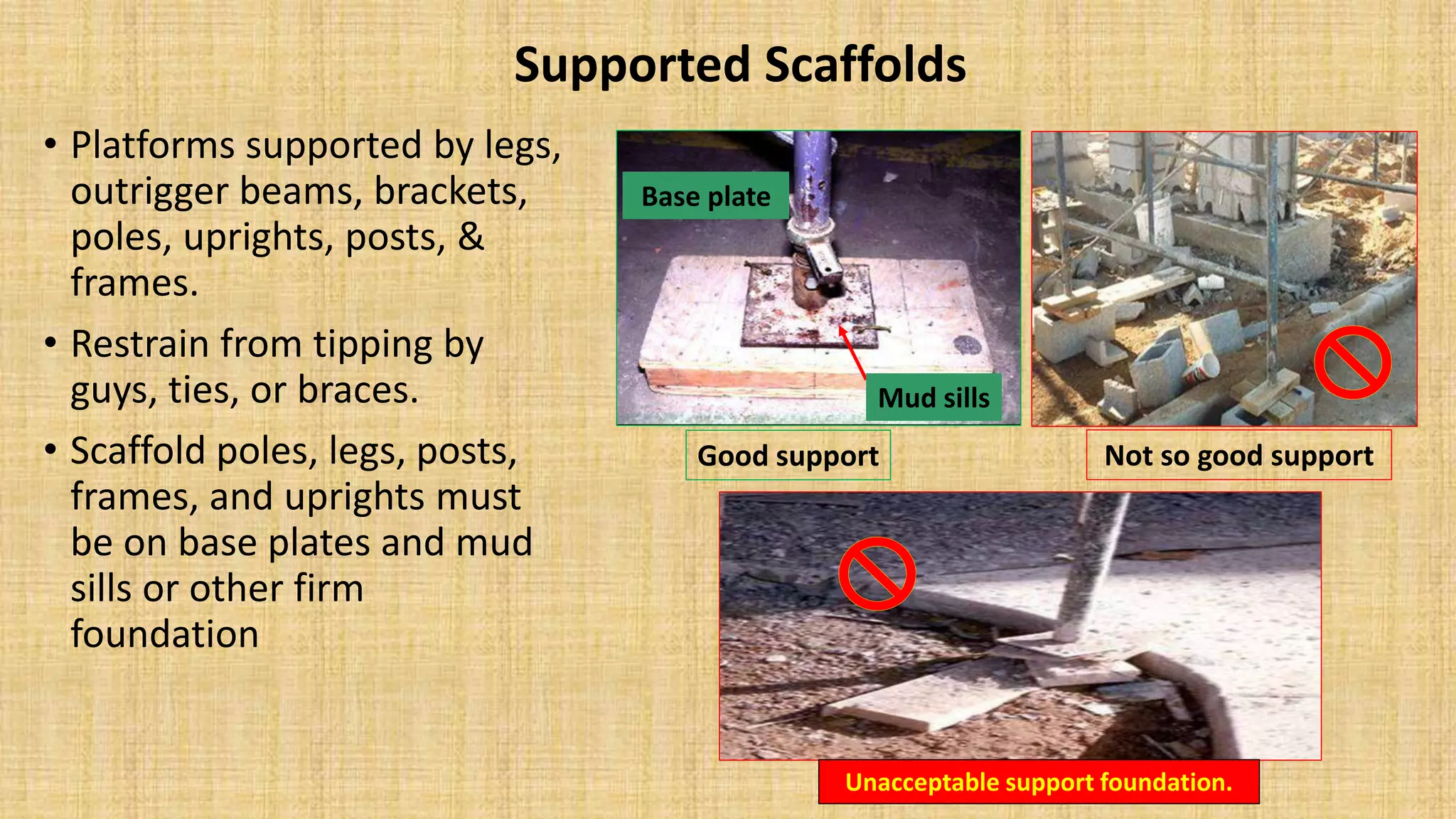 Scaffolding safety at construction site | PPTX