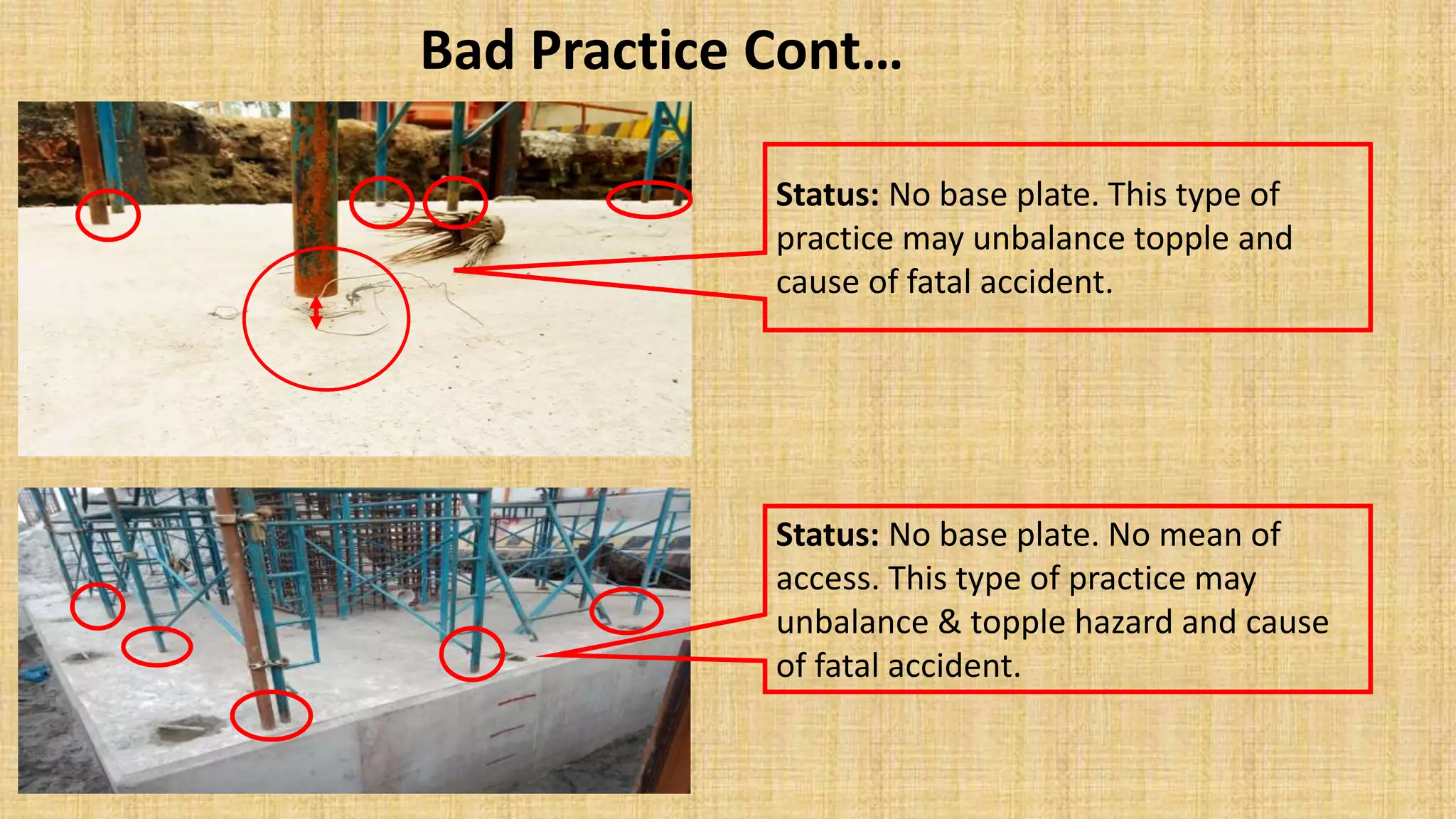 Scaffolding safety at construction site | PPTX