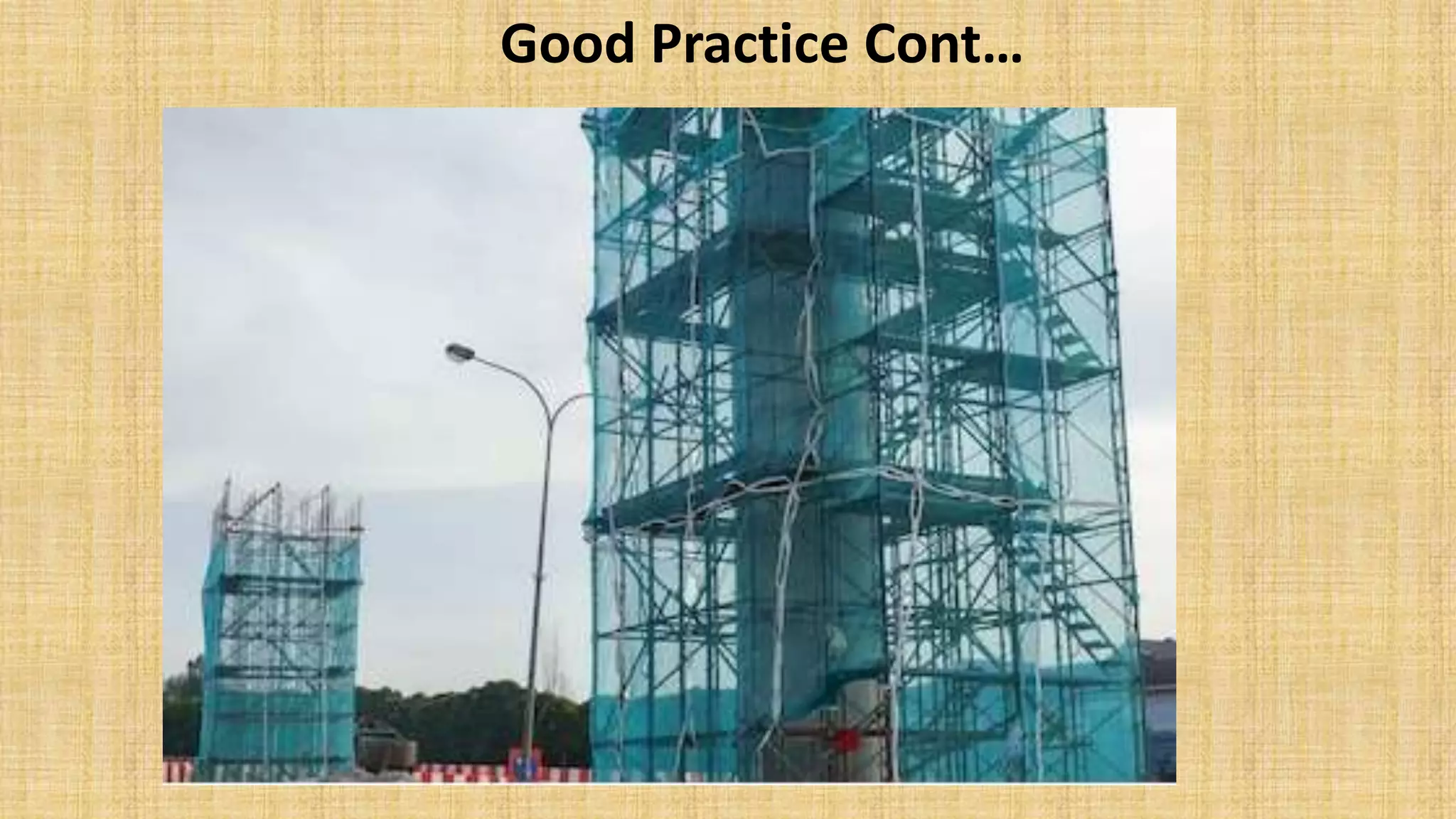 Scaffolding safety at construction site | PPTX
