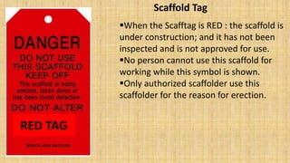 Scaffolding safety at construction site | PPTX