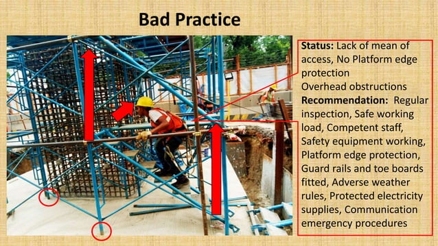 Scaffolding safety at construction site | PPTX