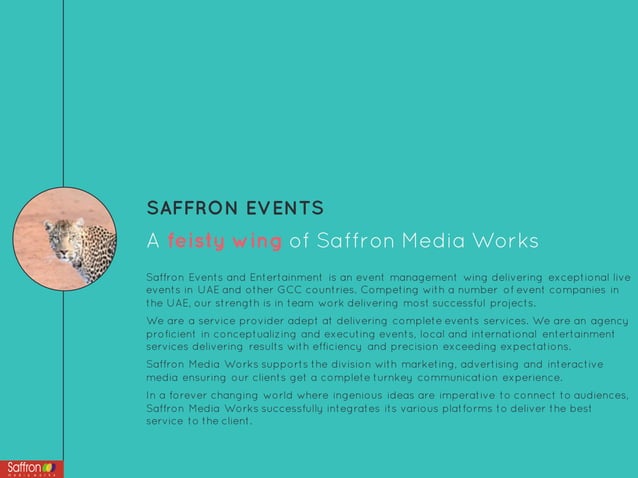 SAFFRON EVENTS- TOP EVENT MANAGEMENT COMPANY | PPT