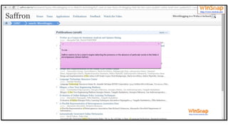 Saffron, the Concordancing Tool | PPSX