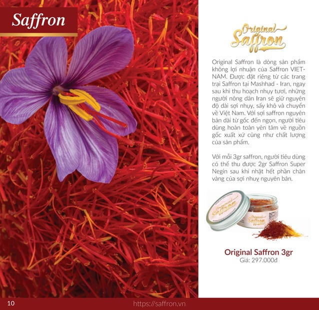 Saffron Việt Nam | Catalogue Sản Phẩm | PDF
