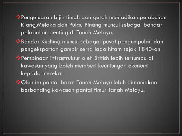 DASAR BRITISH DAN KESANNYA TERHADAP EKONOMI NEGARA. | PPTX