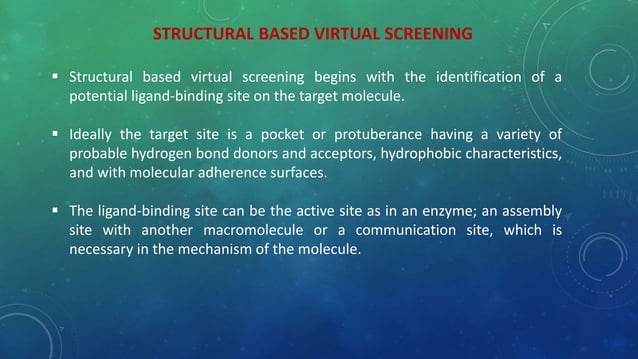 in silico drug design and virtual screening technique | PPTX | Pharmaceutical Industry | Industries
