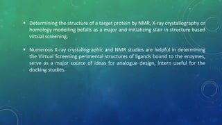 in silico drug design and virtual screening technique | PPTX