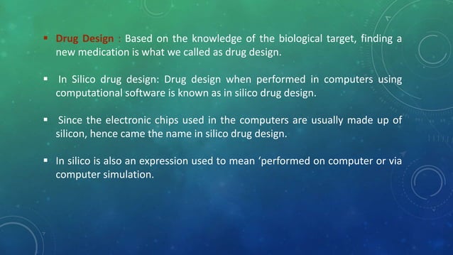 in silico drug design and virtual screening technique | PPTX ...