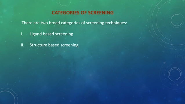 in silico drug design and virtual screening technique | PPTX ...