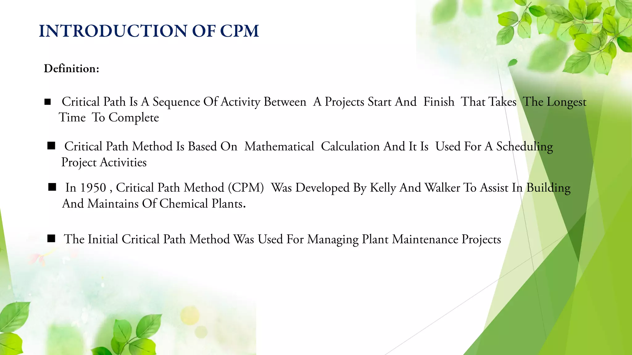 CPM MODEL | PDF