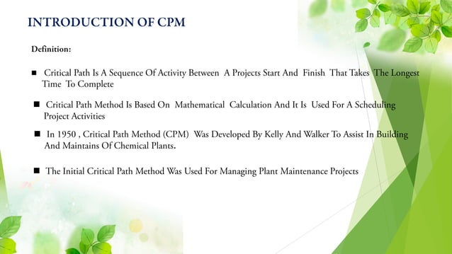 CPM MODEL | PDF