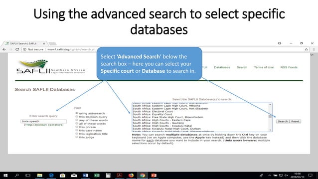 SAFLII TRAINING | PPT