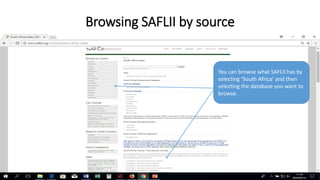 SAFLII TRAINING | PPTX