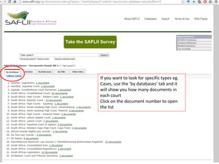 SAFLII training | PPTX