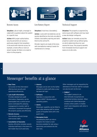 Saflok messenger-brochure | PDF