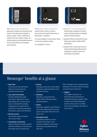 Saflok messenger-brochure | PDF