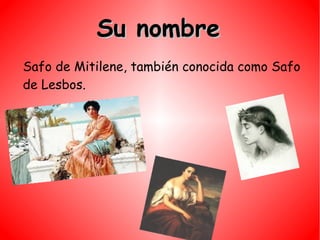 Safo de Lesbos | ODP