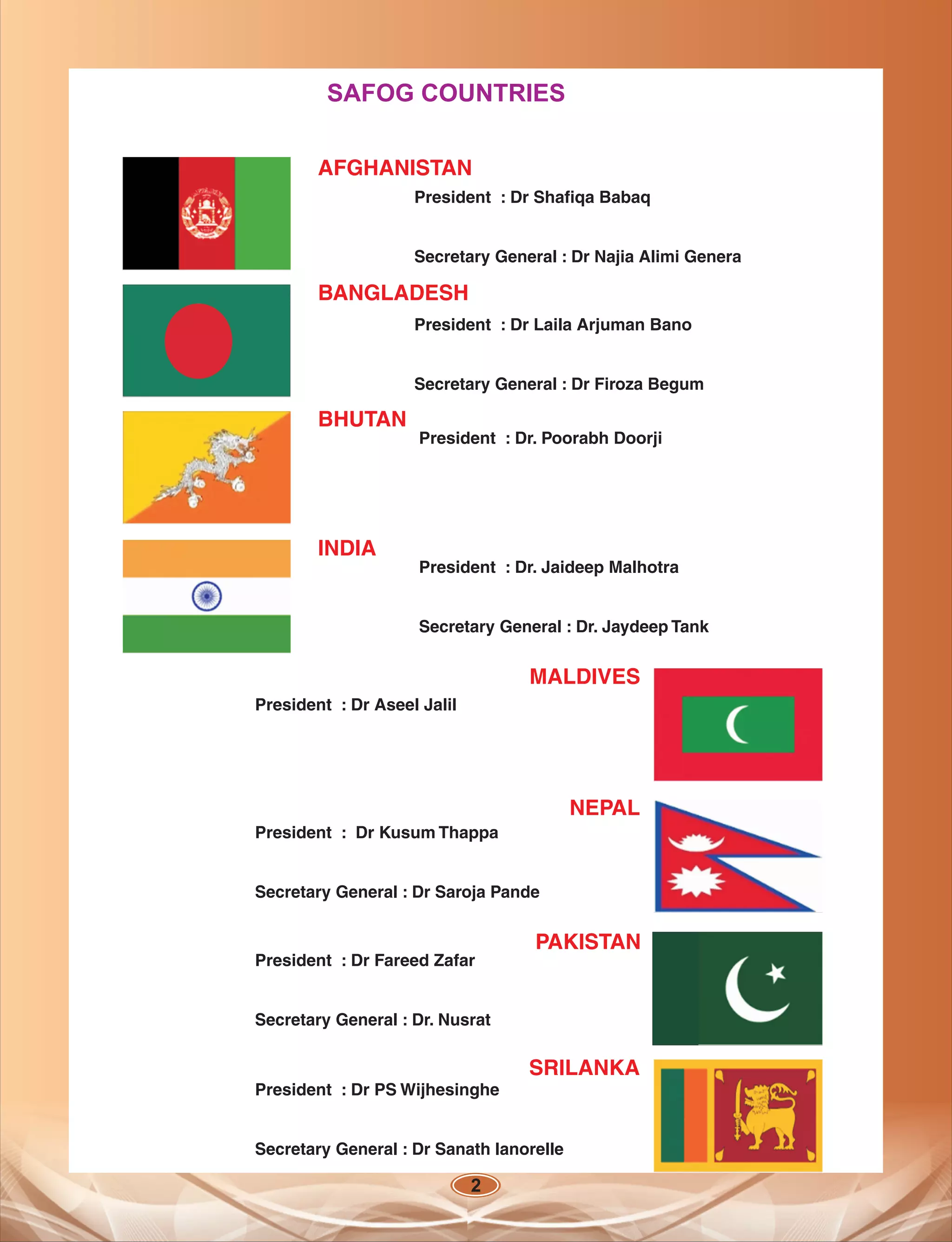 Official Letter of South Asian Federation of Obstetrics & Gyanaecology ...