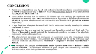 Safranine presentation | PPTX | Commodities | Economy