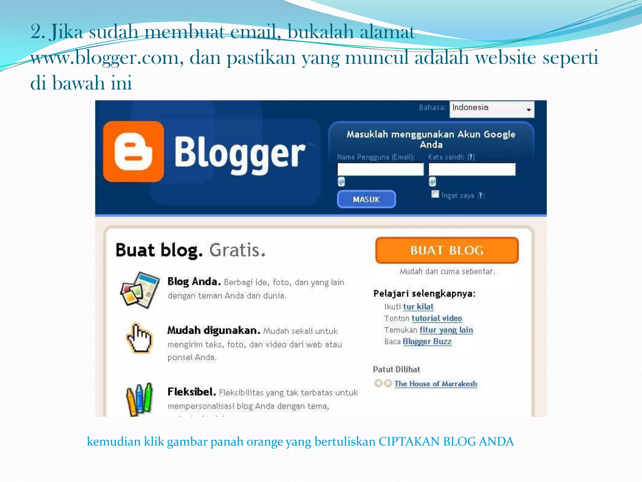 tata cara membuat blog | PPT