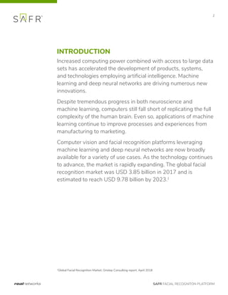 RealNetworks - SAFR Platform Whitepaper | PDF