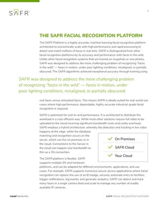 RealNetworks - SAFR Platform Whitepaper | PDF