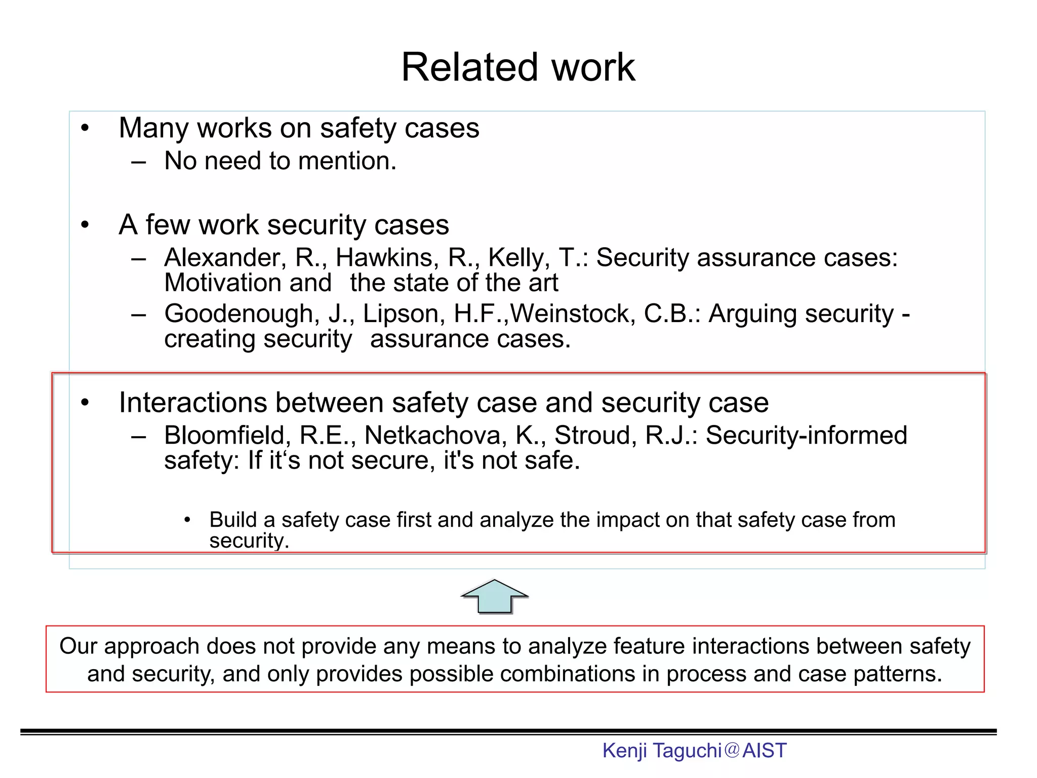 Safe & Sec Case Patterns (ASSURE 2015) | PPT