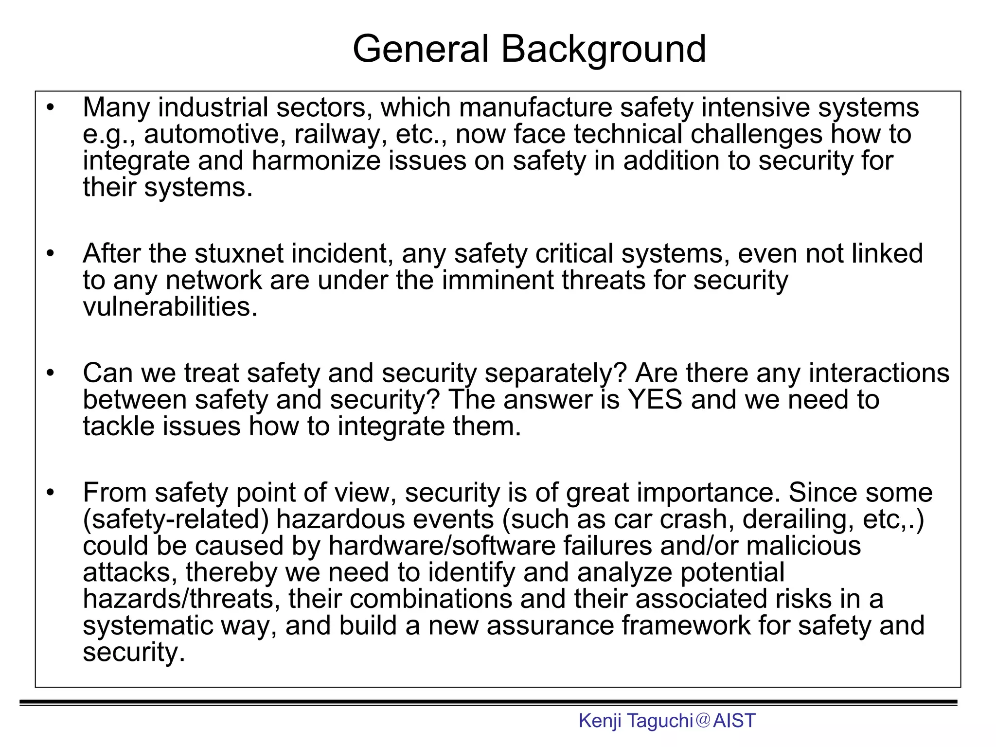 Safe & Sec Case Patterns (ASSURE 2015) | PPT
