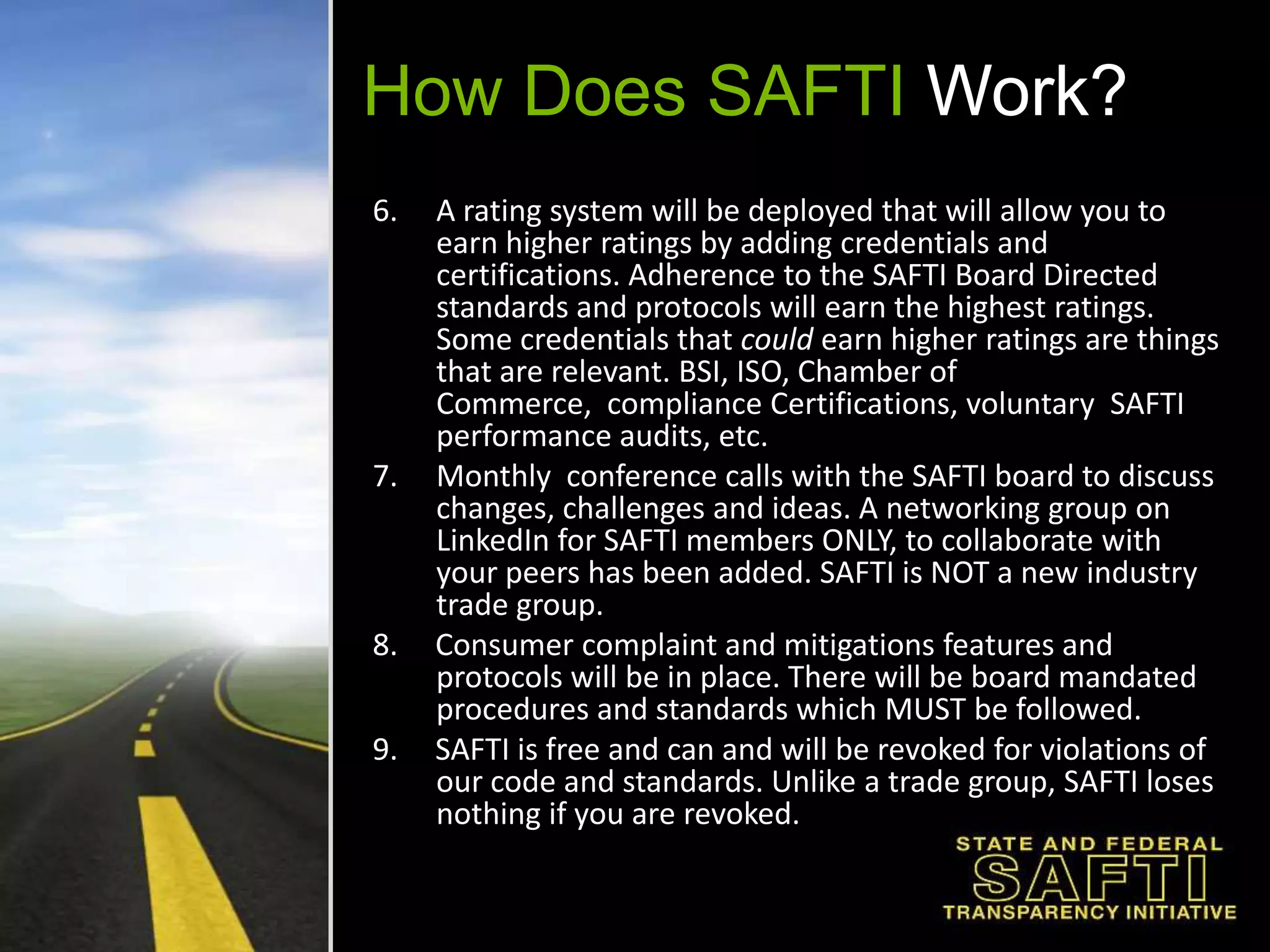 Safti presentation part 2 | PPSX