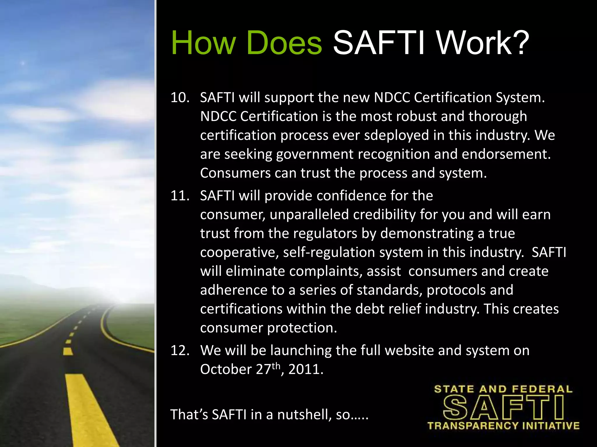 Safti presentation part 2 | PPSX