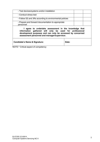 Sag computer system servicing nc ii | PDF