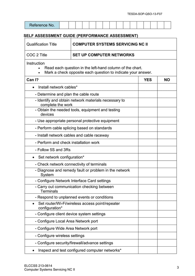 Sag computer system servicing nc ii | PDF