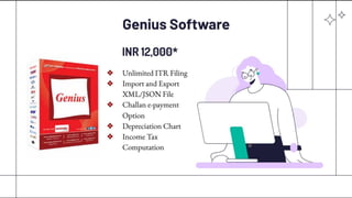 SAG Infotech Product Include Tax, TDS, and GST Management Software | PPT