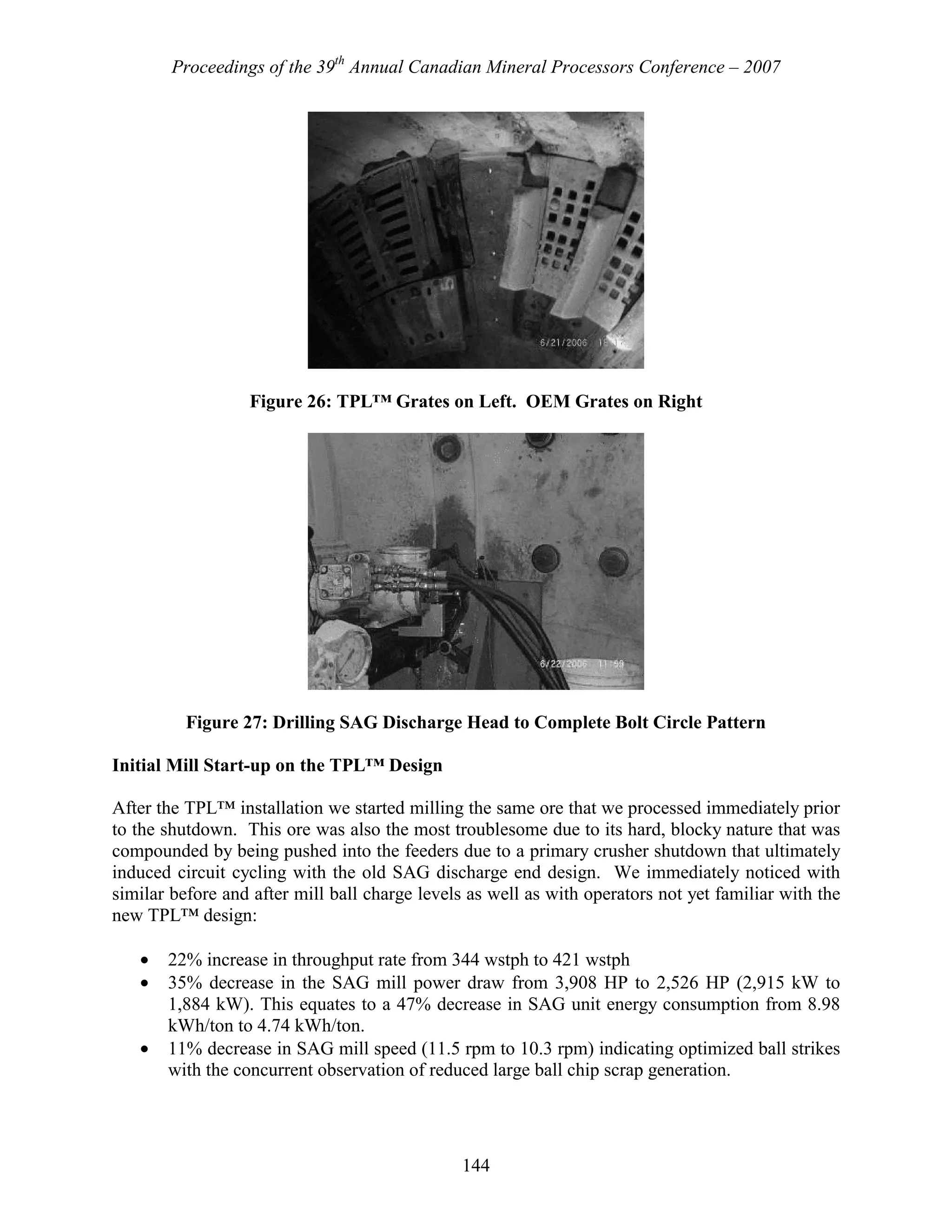 Sag mill-operation-at-cortez evolution-of-liner-d-11 | PDF