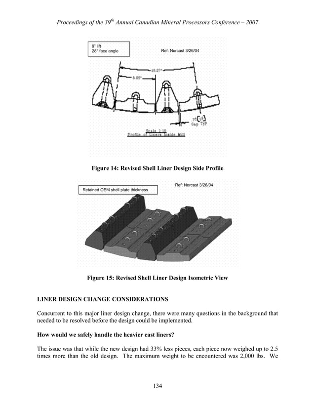 Sag mill-operation-at-cortez evolution-of-liner-d-11 | PDF ...