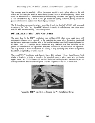 Sag mill-operation-at-cortez evolution-of-liner-d-11 | PDF