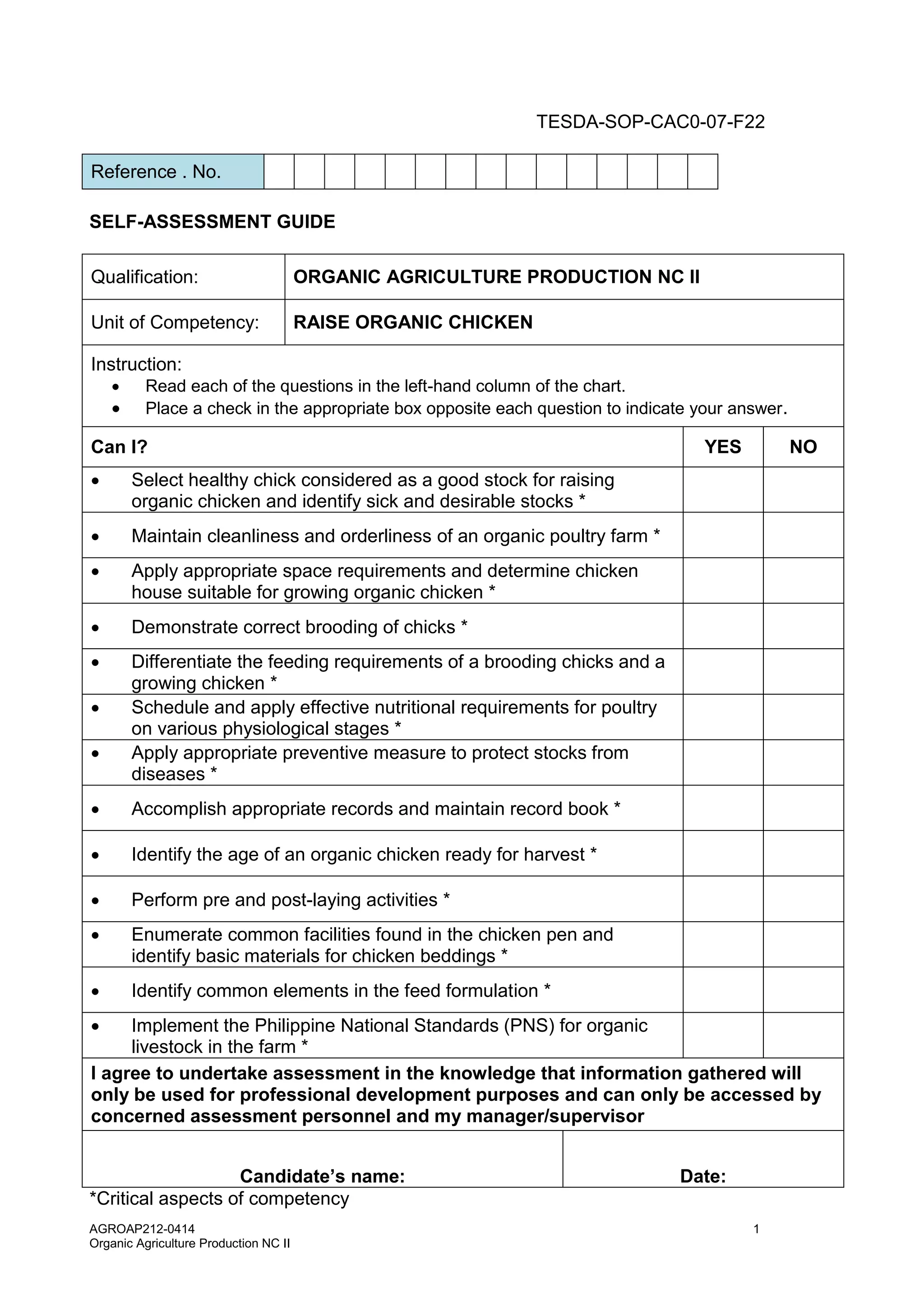 SAG organic agriculture production nc II (new) | PDF