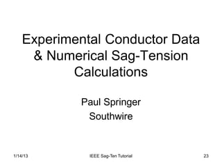 Sag tension calcs-ohl-tutorial | PDF