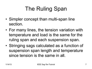 Sag tension calcs-ohl-tutorial | PDF