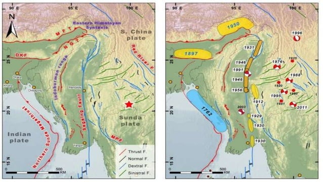 MYANMAR SAGAING FAULT | PPTX | Geology | Science