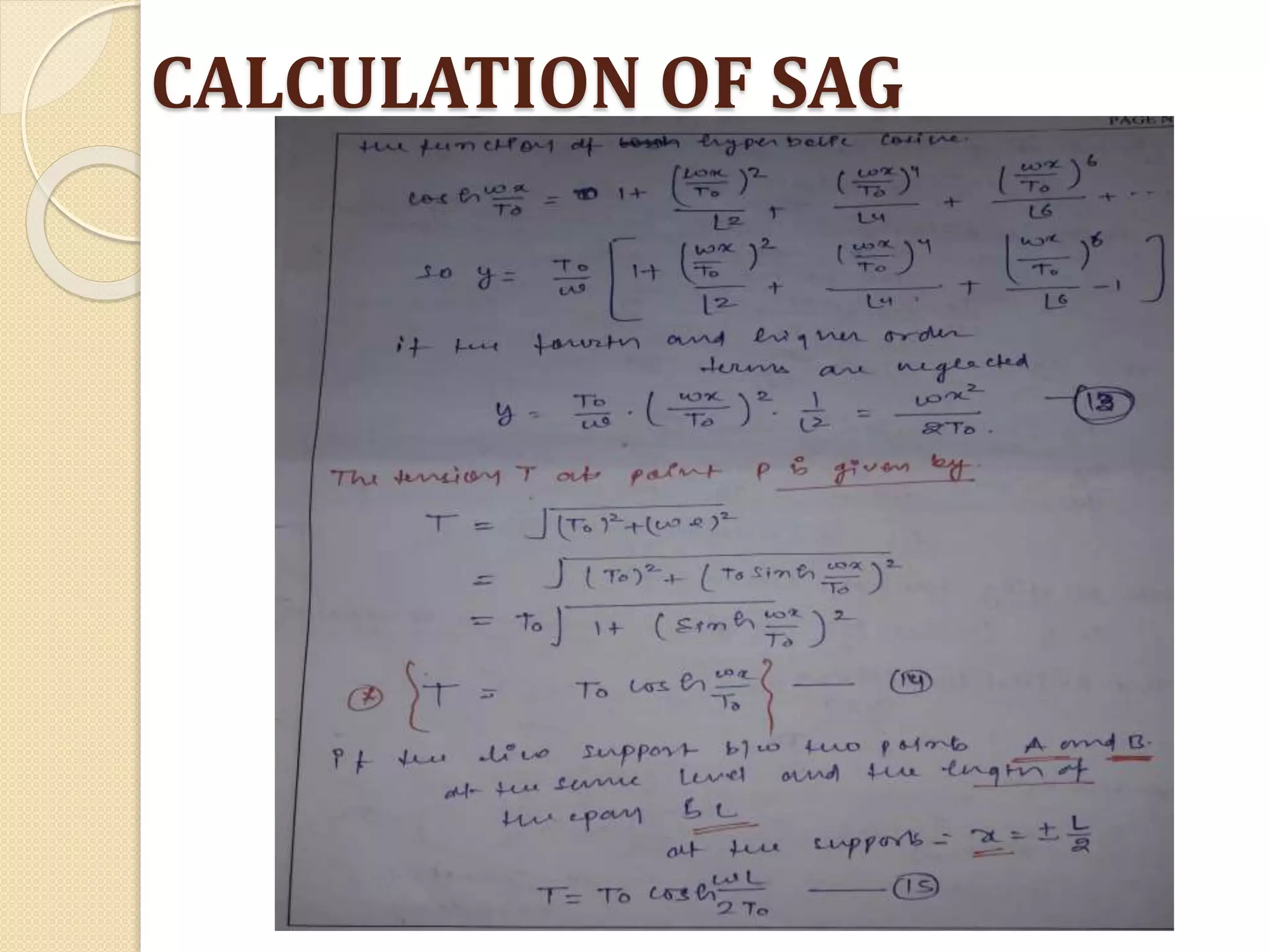 Sag and tension | PPTX
