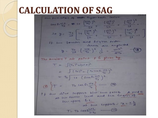 Sag and tension | PPTX