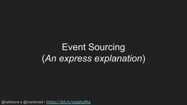 Saga pattern and event sourcing with kafka | PPT