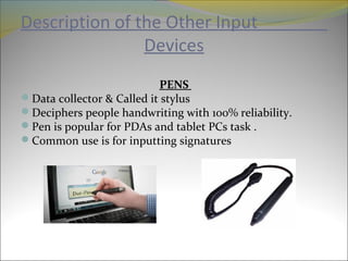 Other Input Devices | PPT