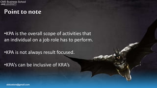KRA KPI ( Key results area and Key performance indicators) | PPTX