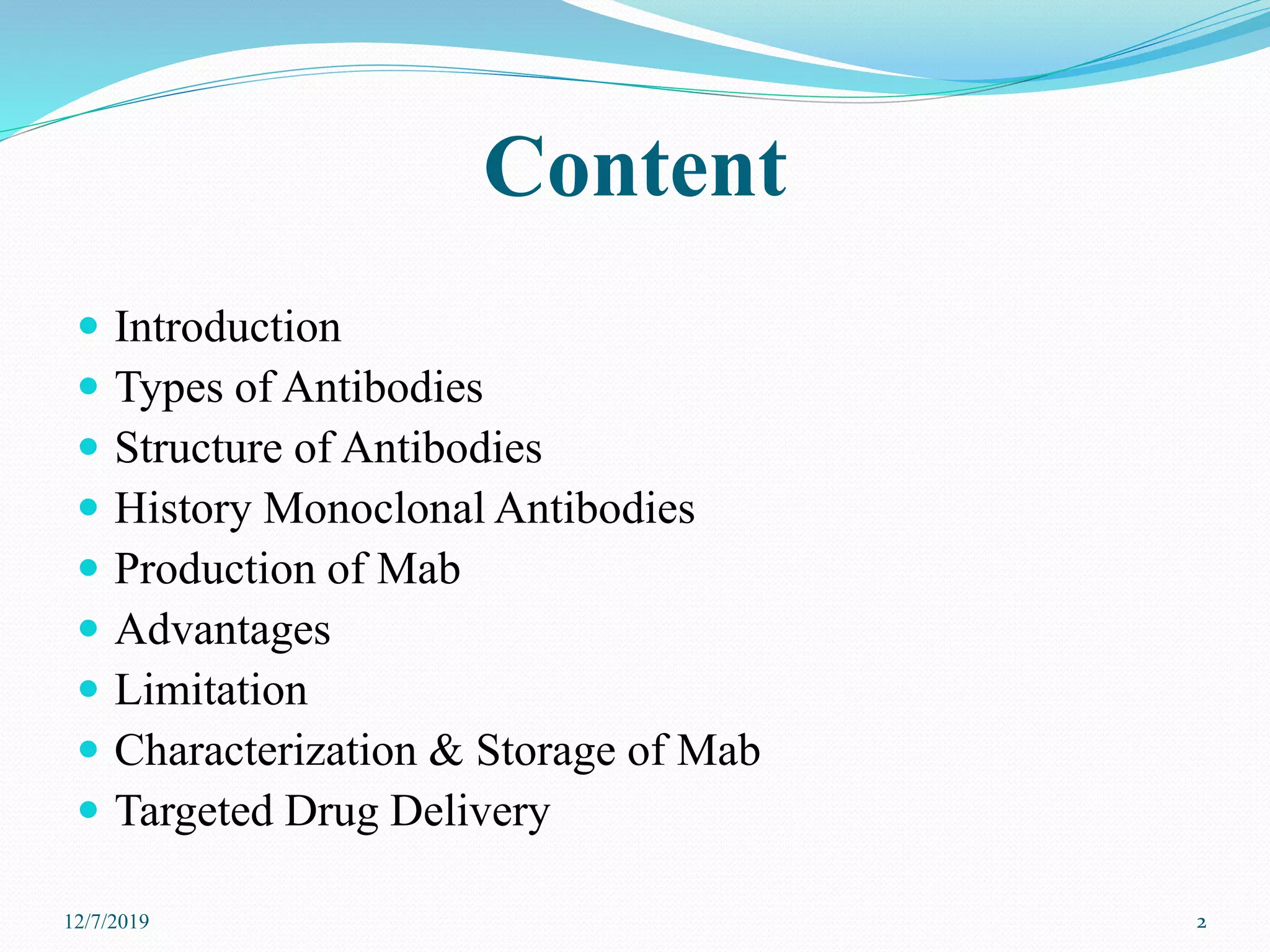 Monoclonal antibody as targeting drug delivery system | PPTX