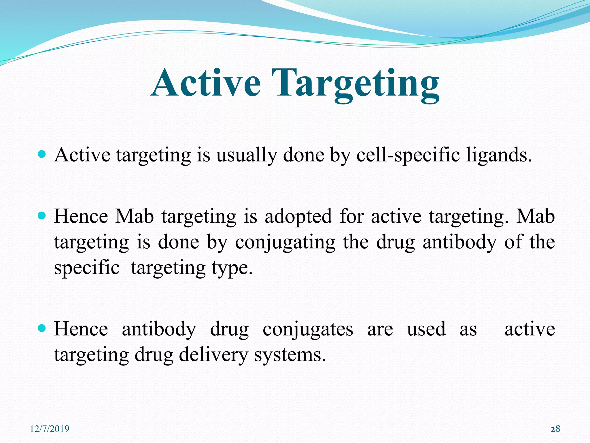 Monoclonal antibody as targeting drug delivery system | PPTX